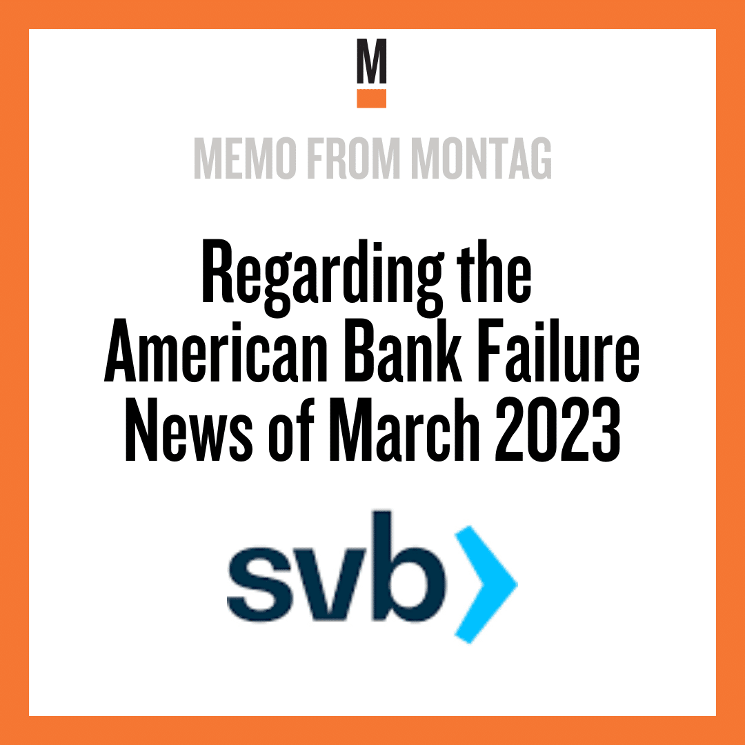 Bank Failure News of March 2023 | MONTAG Wealth Management